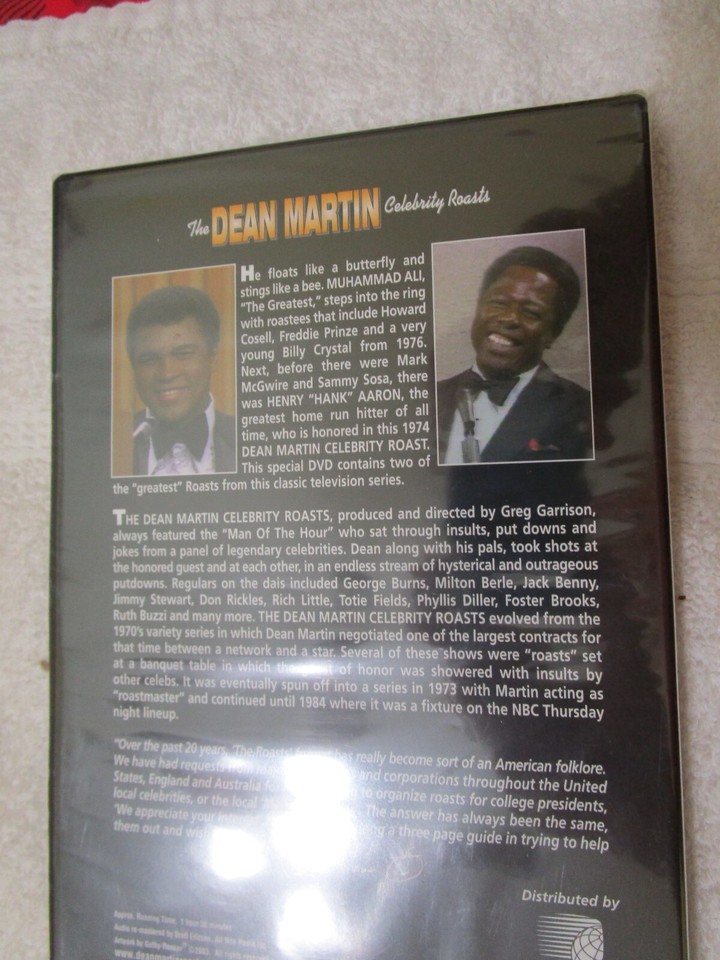 The Dean Martin Celebrity Roasts: Muhammad Ali & Hank Aaron DVD (2003 ...