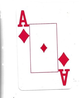 Kem Single Swap Playing Card Red Back ACE OF DIAMONDS | eBay