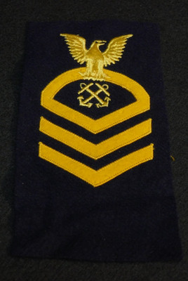 WWII US Navy Chief Petty Officer CPO Boatswain's Mate Gold Chevrons ...