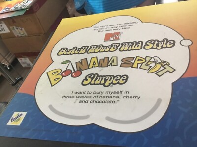 7-11 / MTv Beach House / Fanta Slurpee Advertising Sign 1995 | eBay
