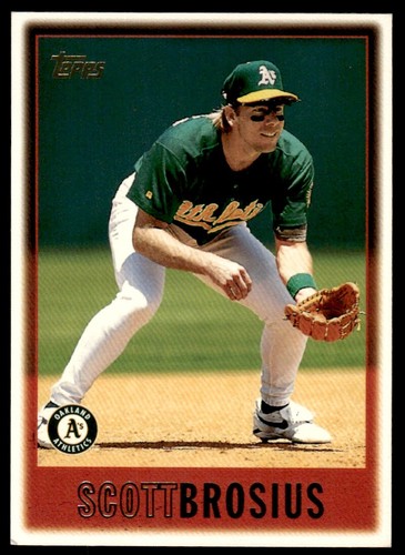 1997 Topps Baseball Card Scott Brosius Oakland Athletics #457 | eBay
