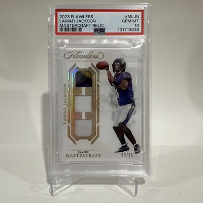 2023 Panini Flawless Lamar Jackson Mastercraft Patch Silver Ravens /15 ...