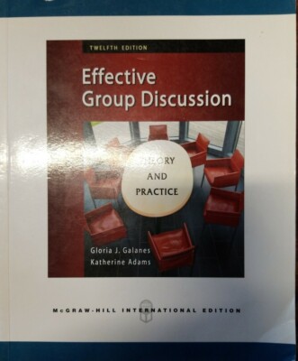 Effective Group Discussion Theory and Practice McGraw-Hill ...