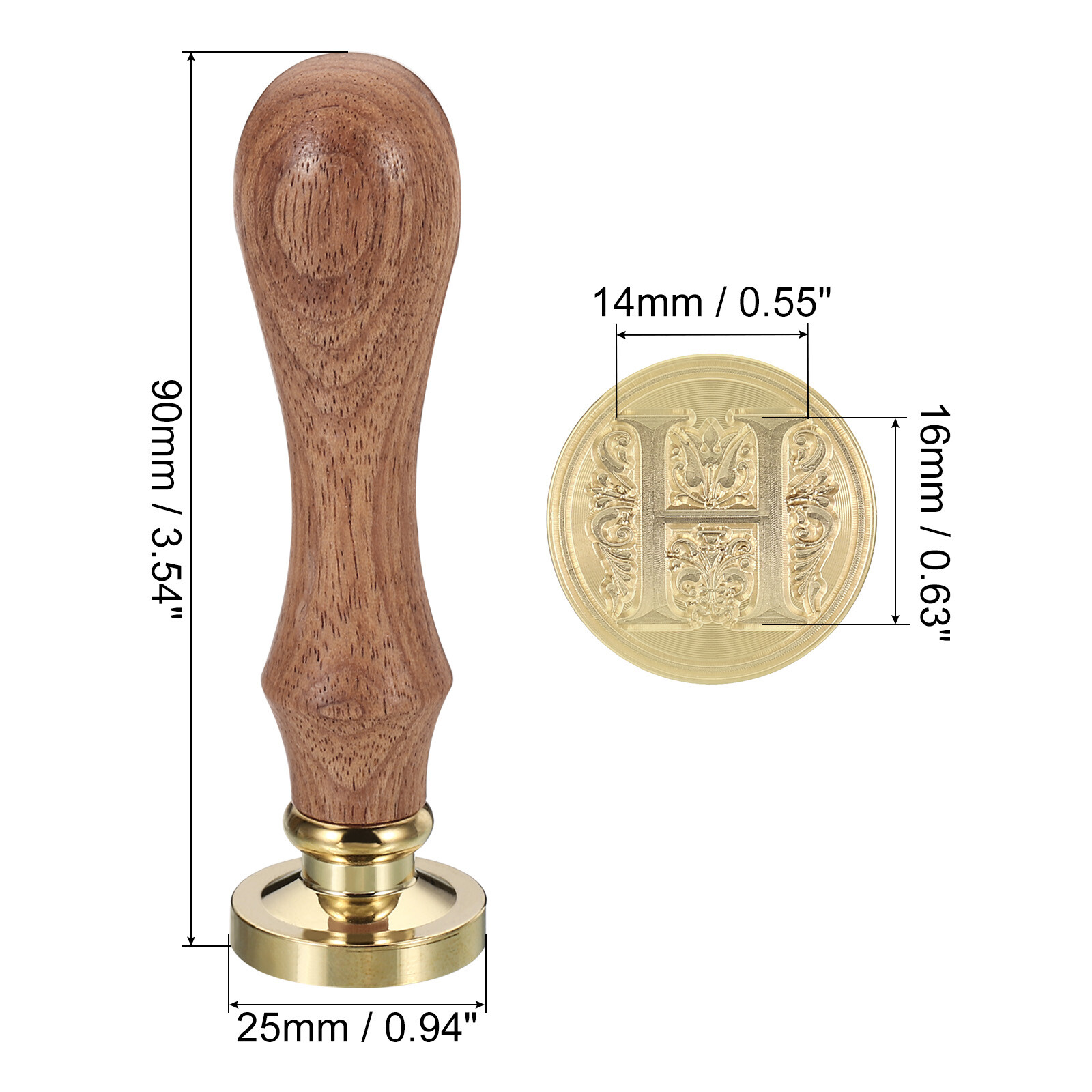 Alphabet H Wax Seal Stamp Initial Letter Sealing Wax Stamp Classic ...