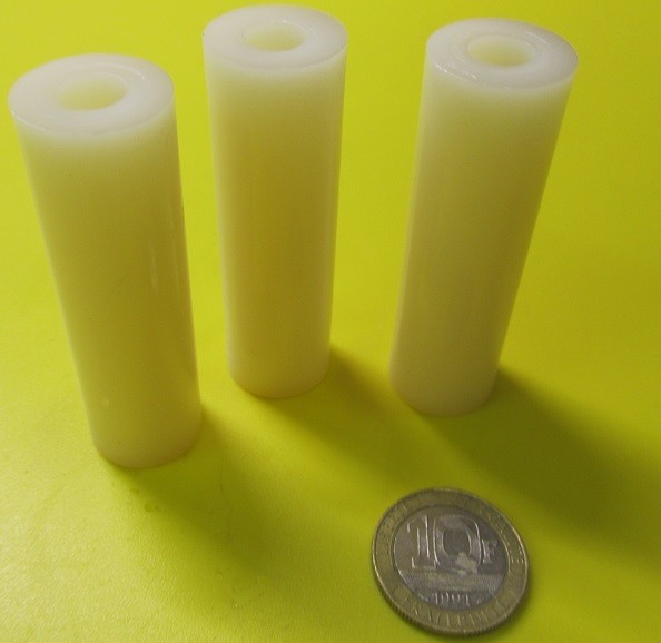 Nylon 66 Spacer, Natural, NO.5/16" Screw, 3/4" OD x .315" ID x 2 1/2 ...