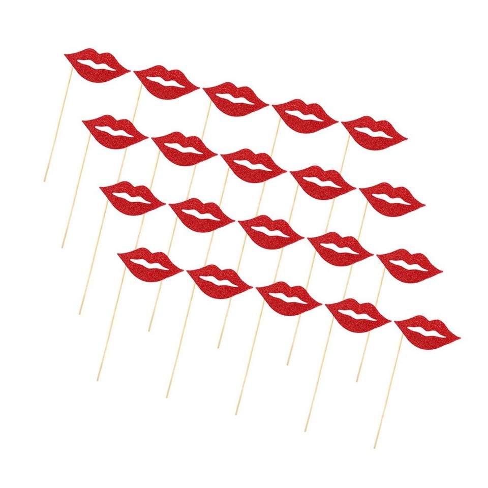 60 Pcs Party Photo Booth Props Funny Lips Mouth Selfie Props ...
