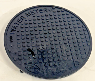 DFW ROUND WATER METER COVER CIRCULAR ROUND 800 SPRING LOCKING 12" NEW ...