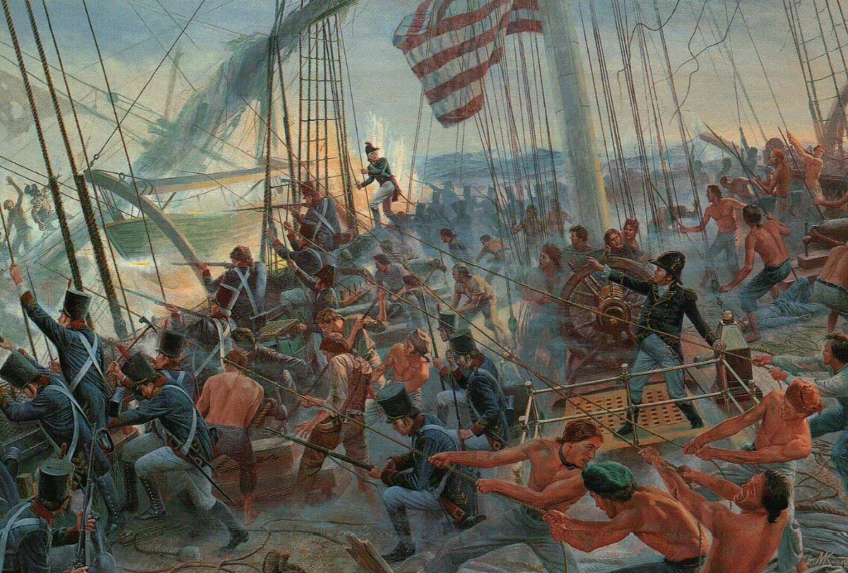 Old Ironsides In Battle