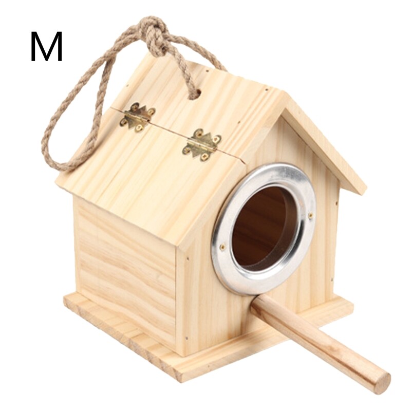 Bird Nesting Houses Parakeet Nest Box Outside Bird House for Parrots ...