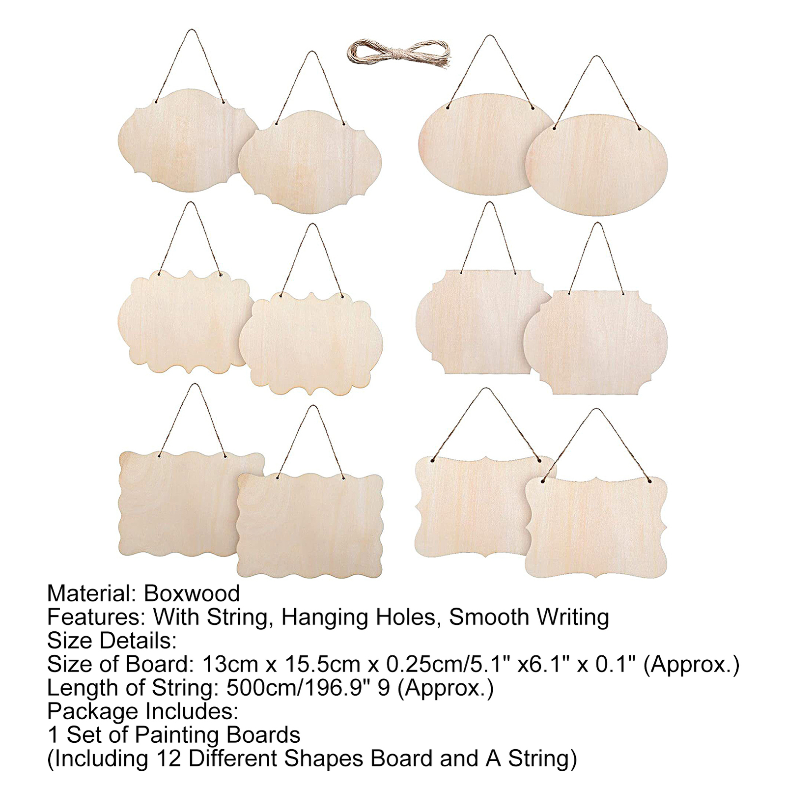 1 Set Message Boards Doorplate Diy Craft Leaves Note Writing Boards ...