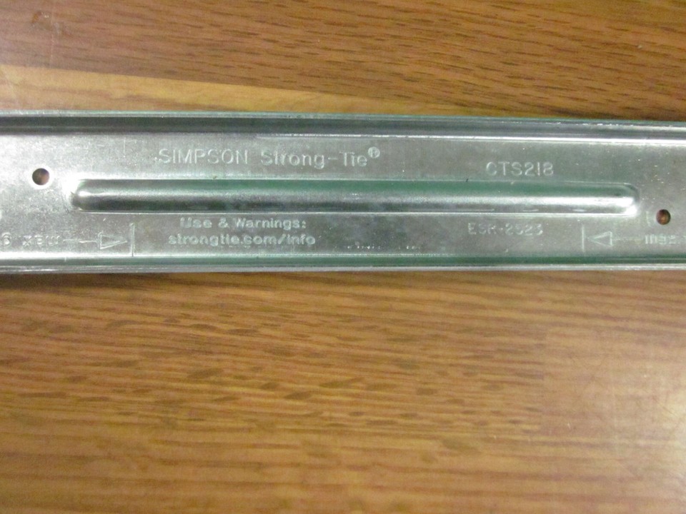 QTY 4 Simpson Strong Tie CTS218 18-inch, 14-Gauge Compression/Tension ...