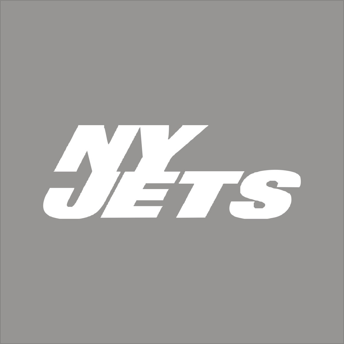 New York Jets #10 NFL Team Logo 1 Color Vinyl Decal Sticker Window Car ...