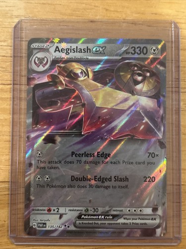 Pokemon TCG - Aegislash ex - 135/182 Paradox Rift - Double Rare Holo | eBay