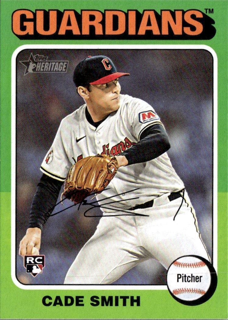 2024 Topps Heritage High Number - Cade Smith #611 Green Border (RC) for ...