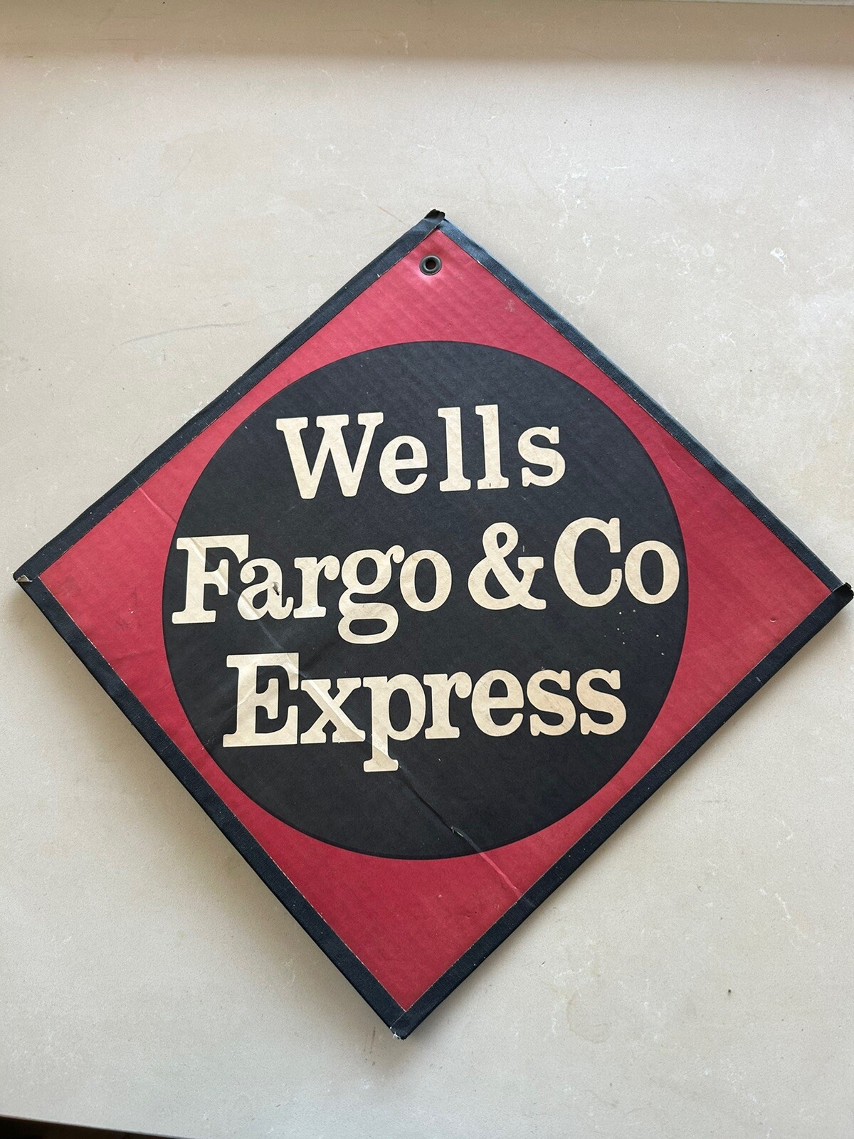 Vintage Wells Fargo & Co Express Freight Sign White & Co W.F.&Co Pikes ...
