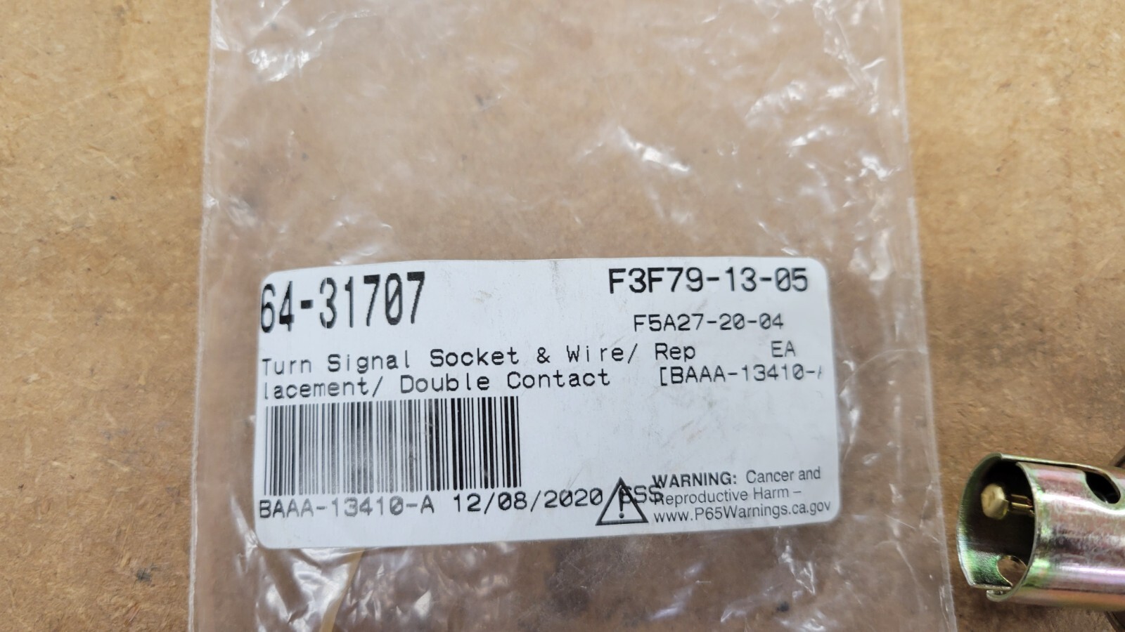 1967 Ford Fairlane Turn Signal Socket - F3F79-13-05 | eBay