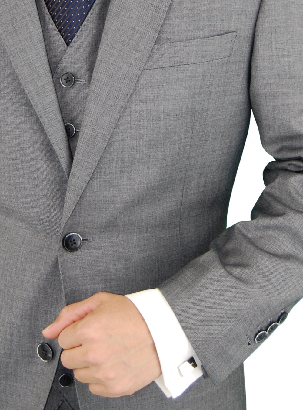 DTI BB Signature Italian Mens Vested Wool Suit 3 Piece Jacket Pant | eBay