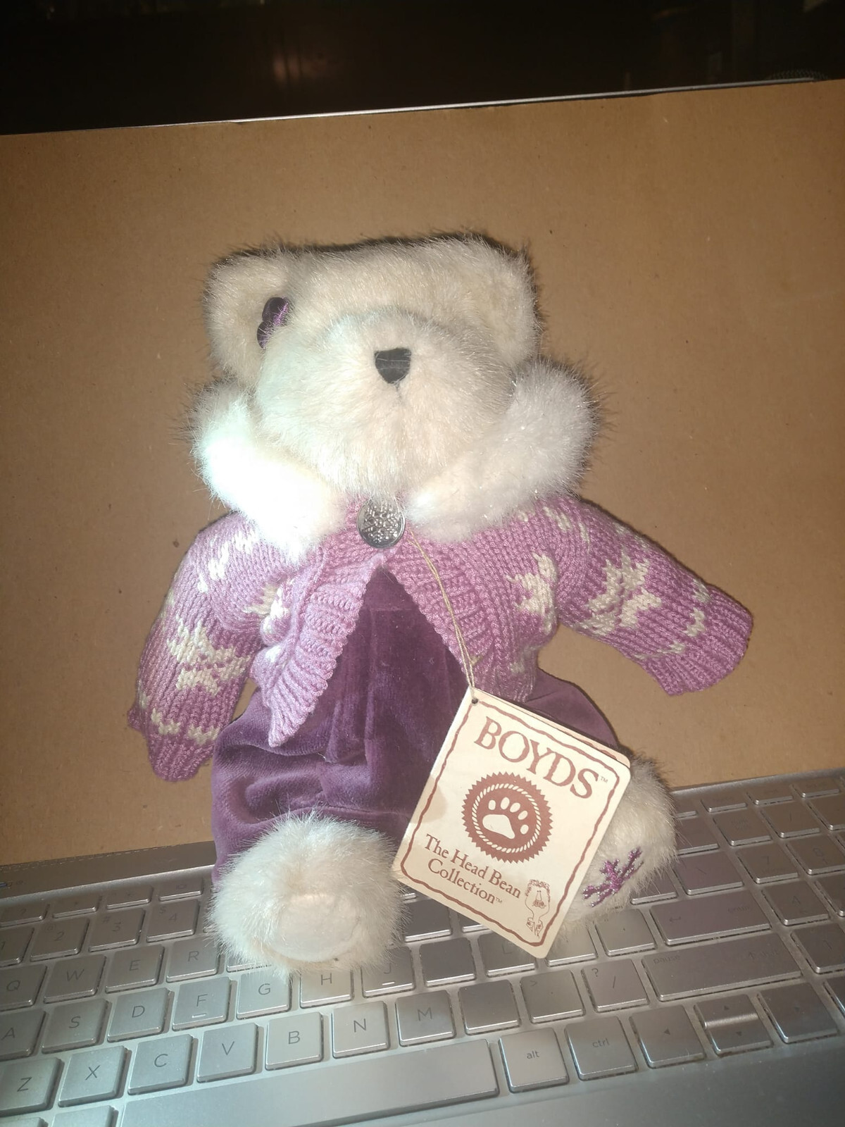 BOYDS BEARS THE HEAD BEAN COLLECTION 9" ANDREA CRYSTALFROST NEW WITH ...