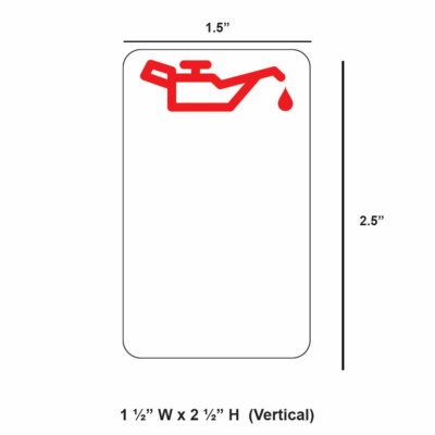 Car Check - Oil Change/Service Reminder Stickers Oil Can Image 500 ...