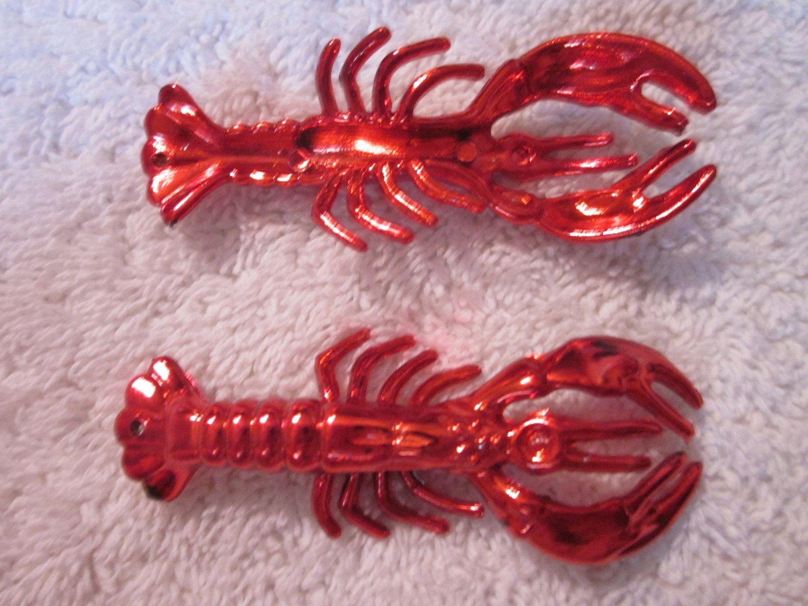 3 DOZEN (36 pieces) "RED CRAWFISH TRINKETS" 70mm - BULK CRAFTS MUDBUGS ...