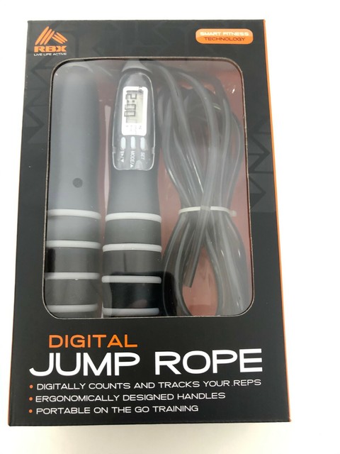 RBX Active Digital Jump Rope Grey 812350049468 for sale online | eBay