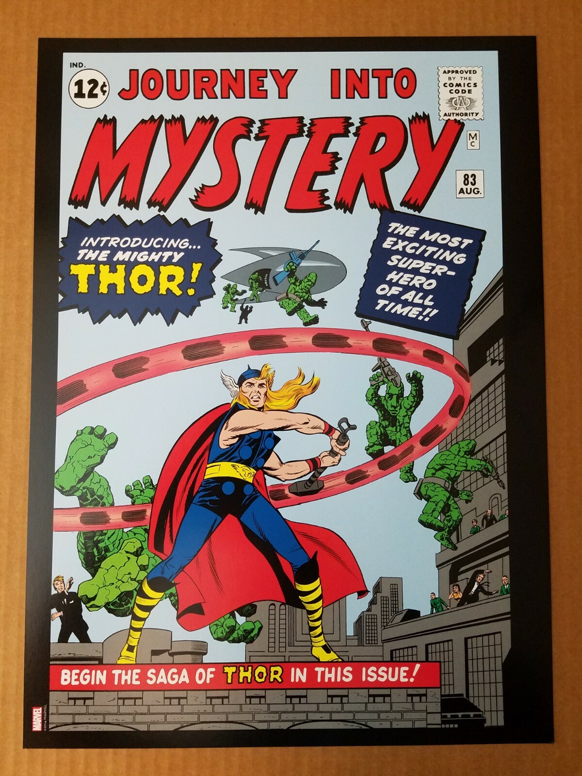 Journey Into Mystery 83 1st Thor Marvel Comics Poster by Jack Kirby | eBay