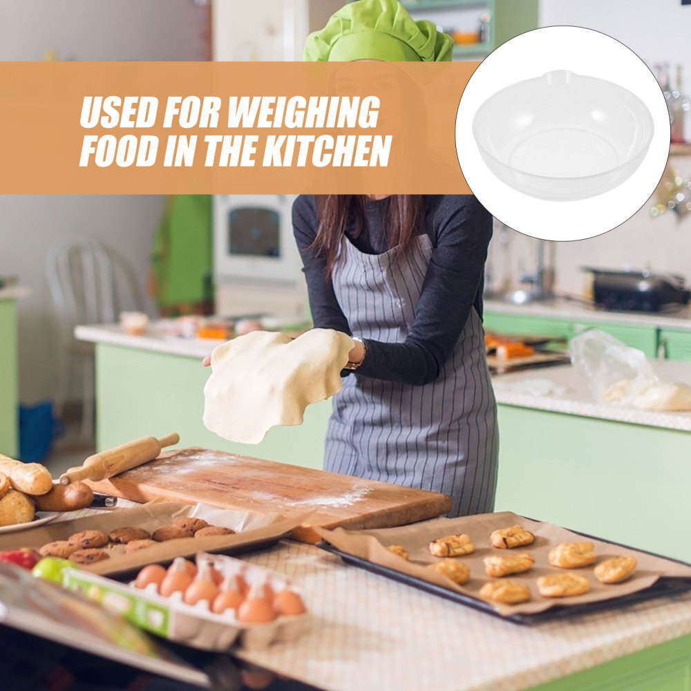 Digital Gram Scale Lab Dish Weighing Pan Clear Trays Platic Plates ...