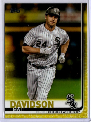 2019 Topps Baseball Walgreens Yellow #188 Matt Davidson WHITE SOX ...