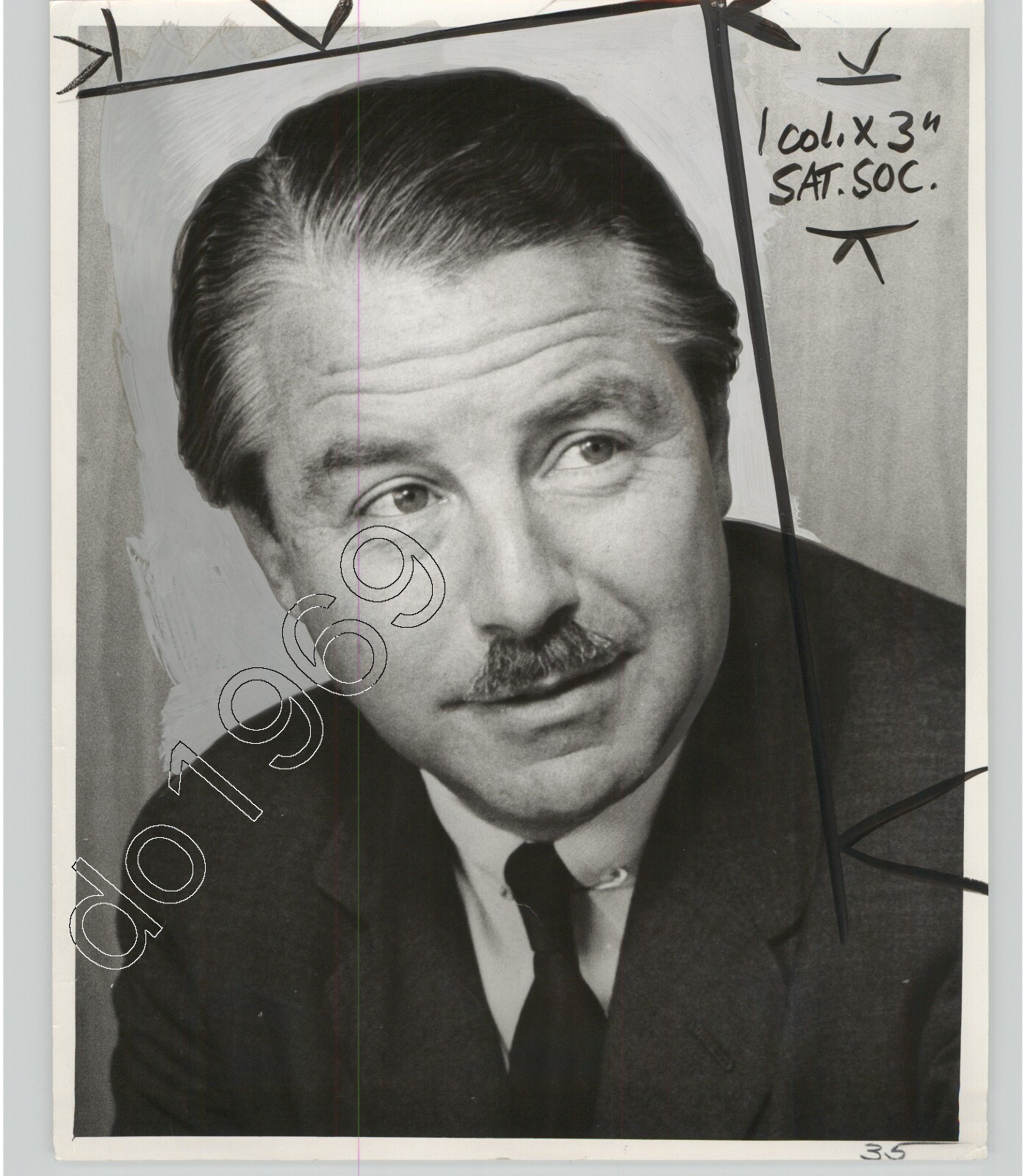 German Brand Designer Businessman WALTER LANDOR Headshot 1964 VTG Press ...