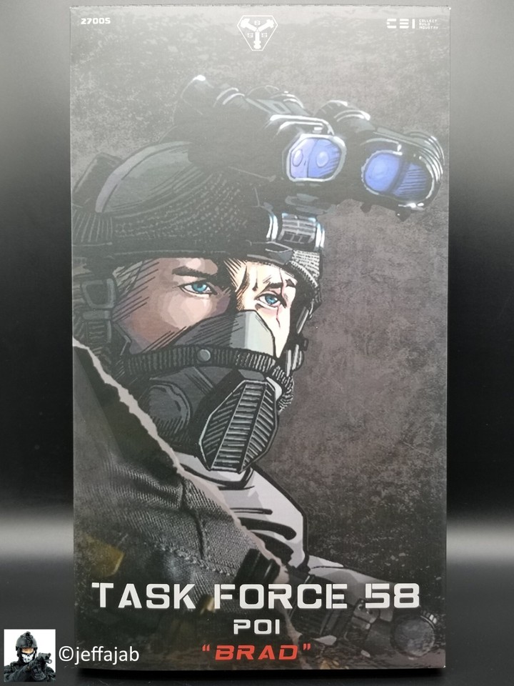 1:6 scale CBI x Easy & Simple Task Force 58 PO1 Brad 12" Boxed Figure ...