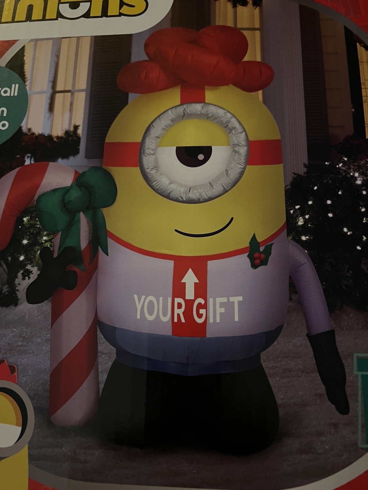 NEW 2023 Gemmy Christmas Minion Airblown Light-up Inflatable~6.5 Ft ...