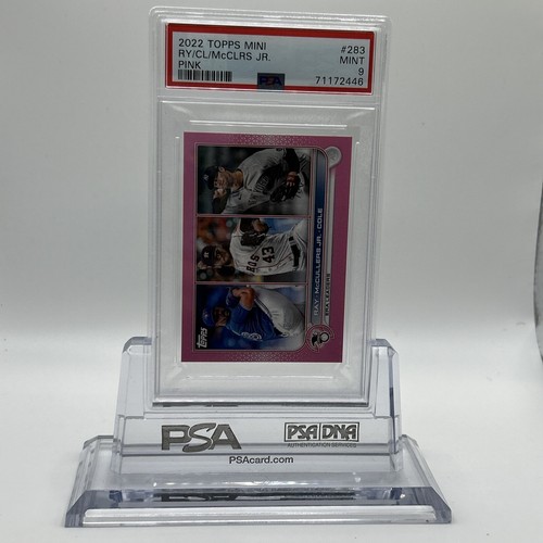 2022 Topps MINI PINK AL ERA Leaders Gerrit Cole Baseball Card #283 PSA ...