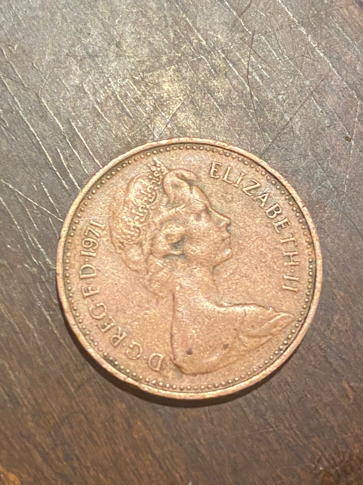 1971 Queen Elizabeth Penny England Circulated | eBay