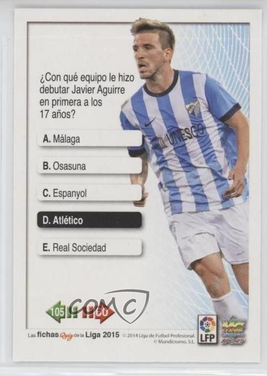 2014 Mundicromo Las Fichas Quiz de la Liga 2015 Super Star Ignacio ...