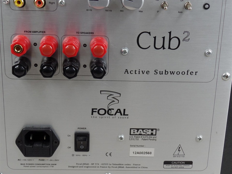 Focal Cub 2 Powered Active Subwoofer 8"- Black - Free Shipping. | eBay