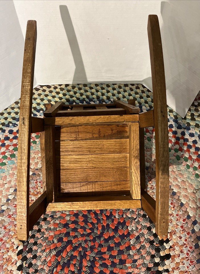 Vintage Oak Primitive Style Small Child’s /Doll Rocking Chair (584) | eBay