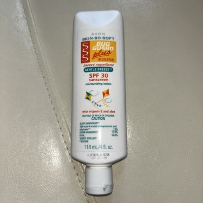 AVON SKIN-SO SOFT Bug Guard Plus Gentle Breeze Insect Repellent SPF 30 ...