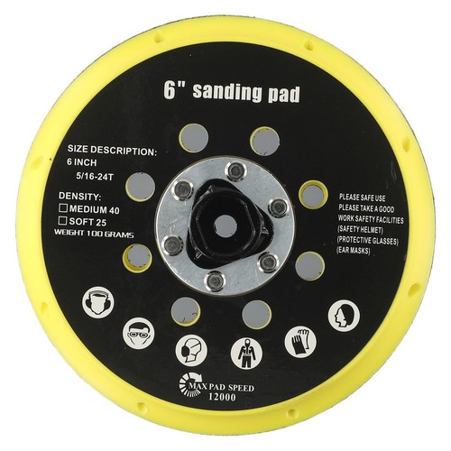 Sander Pad Sander Backing Pad Sanding Disc 150mm 17 Holes 6 Inch Hot ...