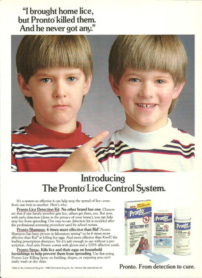 1990 Pronto Lice Control System Shampoo Brother Never Got Any vintage ...