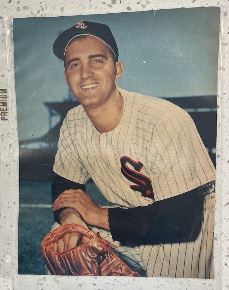 1953 Original Billy Pierce All Star Locker Tag 1952 Topps Autograph ...