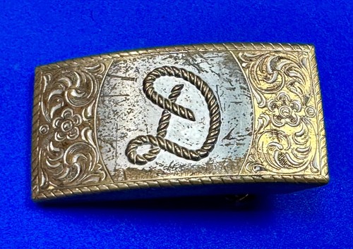 Custom Initial Letter D Rope Style Small Belt Buckle Master Plate ...
