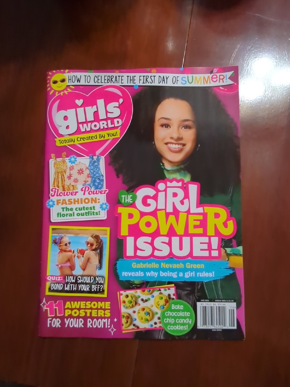 GIRLS' WORLD MAGAZINE JUNE 2023 GABRIELLE NEVAEH GREEN THE GIRL POWER ...