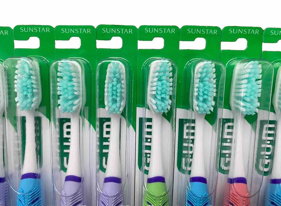 12 Pack GUM 516 Technique Sensitive Care Toothbrush Ultra Soft ...