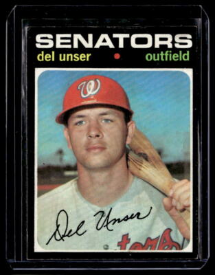 1971 Topps #33 Del Unser Washington Senators EX+ Baseball Card *A935 | eBay