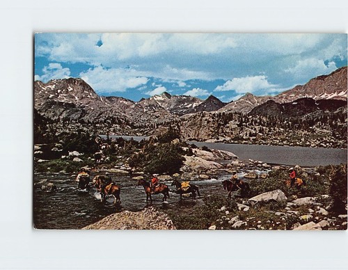Postcard Fishing Party At Lower Cook Lake, Wyoming | eBay