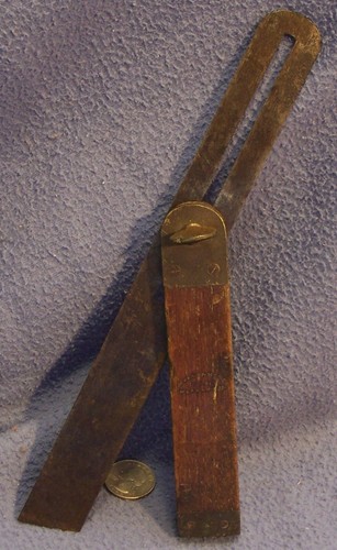 No 1 type 1 Disston & Morss 10 in sliding T Bevel square Mahogany and ...