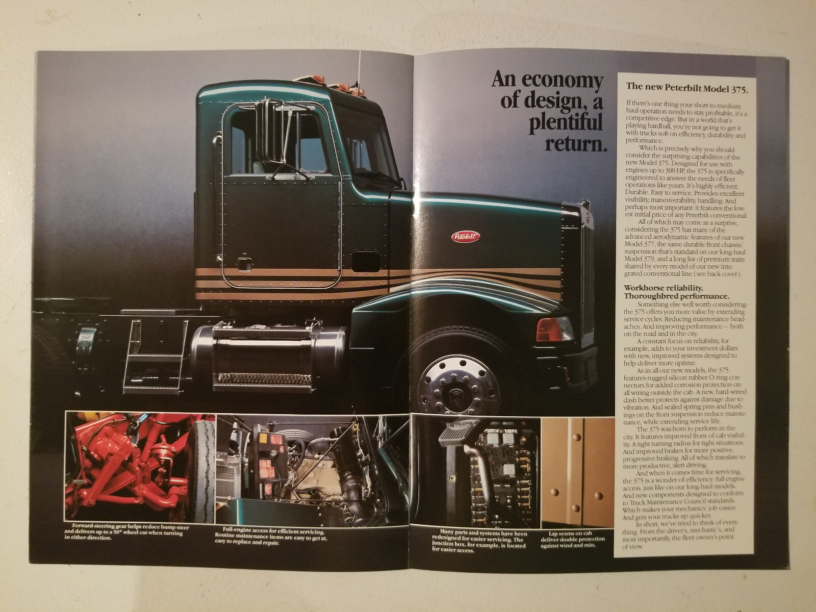 1987 PETERBILT 379 and 377 Truck brochure | eBay