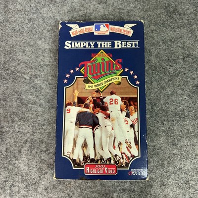 Vintage Minnesota Twins 1991 World Champions VHS MLB Baseball Highlight ...