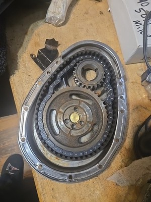 Vintage Chevy SBC Polished Chrome Timing Chain Cover W Cloyes Gears And ...