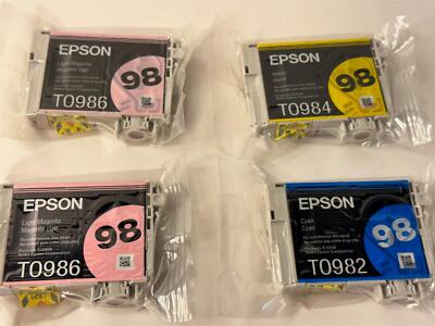 Lot of 4 Epson 98 Genuine Ink High Capacity Exp. | eBay